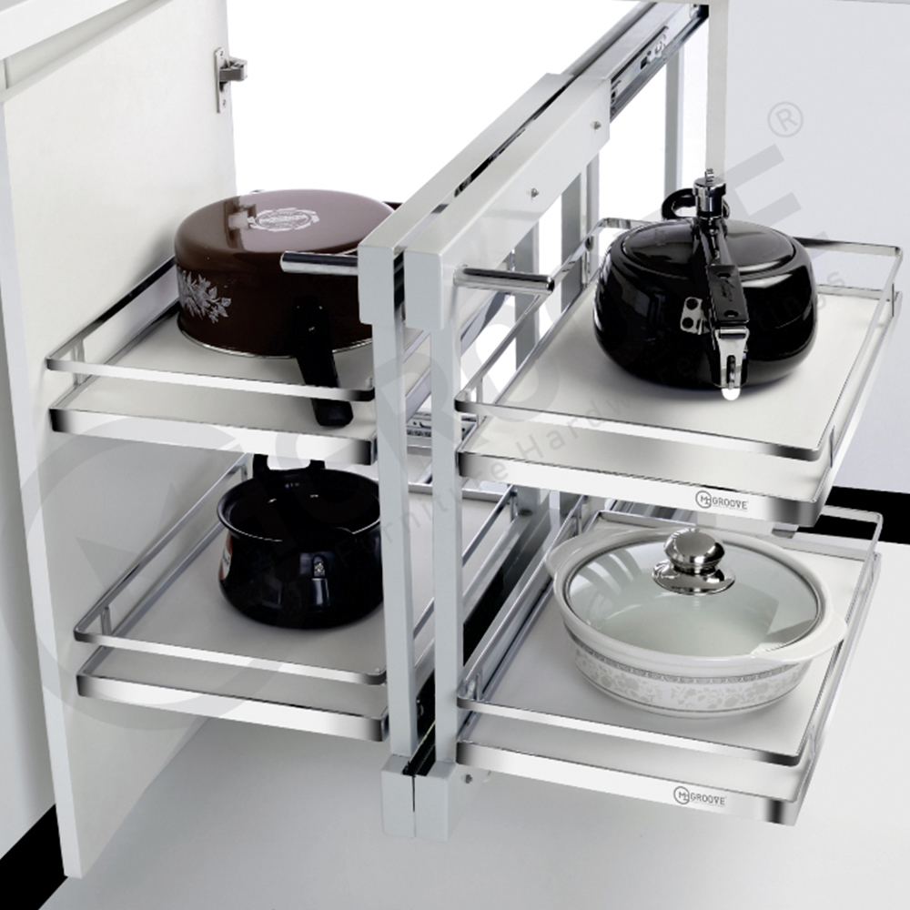MHG UNIVERSAL MAGIC CORNER UNIT – CABINET SIZE 900-1000mm (CHROME ...